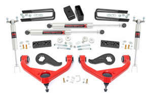 Rough Country 95640RED-RC 3 Inch Lift Kit | Red | UCAs | M1 (20-25 ...