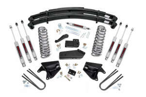 Rough Country 52033-RC 4 Inch Lift Kit | Quad Front Shocks | Rear ...