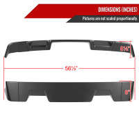 Spec-D Tuning SPL-SIE0825BK-KH-SPECD Matte Black Rear RoofTruck Spoiler ...