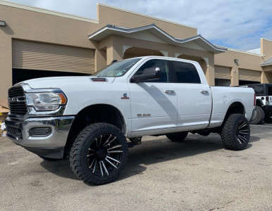 2019 Ram 2500 with 24x12 -44 KG1 Forged Knox and 325/45R24 Delinte Dx ...