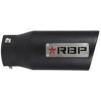 RBP RBP-303725-EXR EX-1 Adjustable Multi-Fit Black Exhaust Tip (2.5"-3. ...