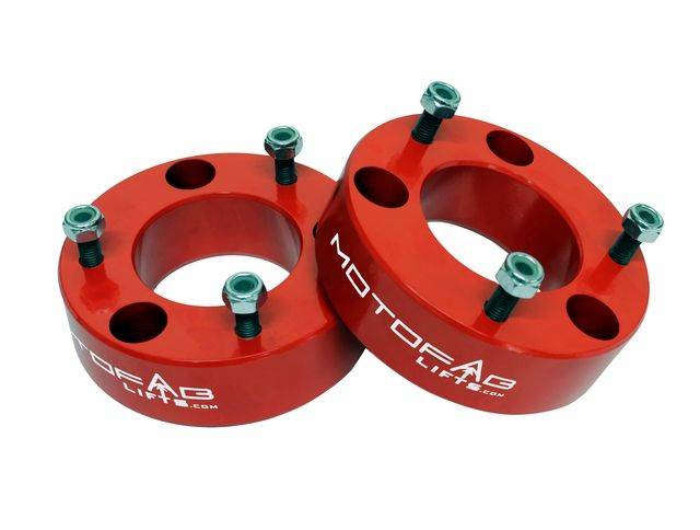 MotoFab CH-2.5-RED-MF 2.5" Red Front Leveling Kit (07-23 Chevrolet ...