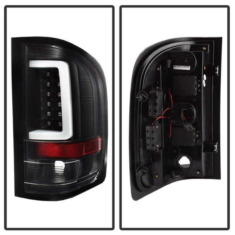 Spyder 5084088-SPDR Light Bar LED Tail Lights Version 3 (Black ...
