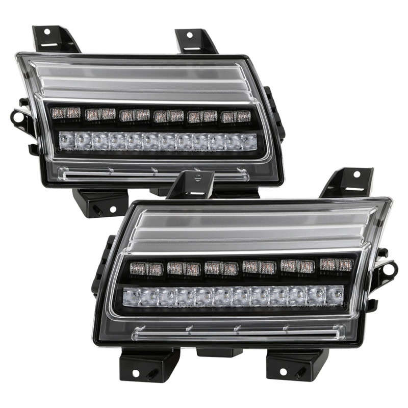 Spyder 5086785-SPDR Full LED Front Bumper Lights w/Sequential Signal ...