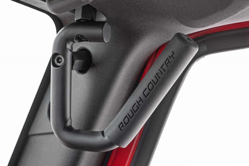 Rough Country 6501-RC Grab Handles | Steel | Front | Black | Custom Offsets