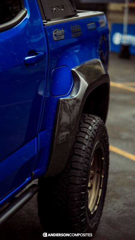 Anderson Composites AC-FLR17CHCOZR2-R Carbon Fiber Rear Fender Flares ...