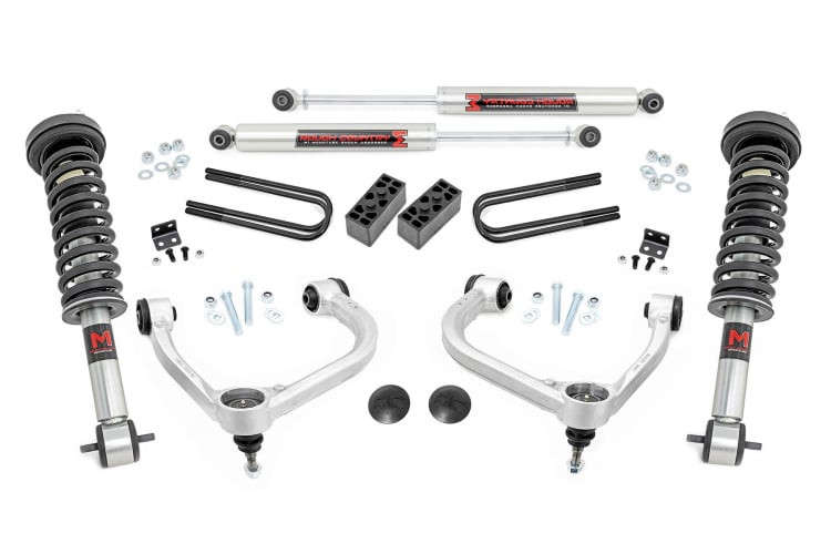 Rough Country 41440-RC 3" Lift Kit | M1 Struts w/M1 Rear Shocks (21-25 ...