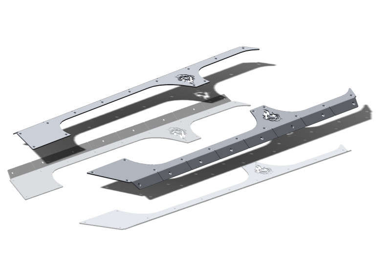 CrawlTek CWLJK40401-CTEK Rocker Body Cladding | TrailBuilt Off-Road