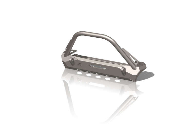 CrawlTek CWLTJ10121-CTEK Pyro Stubby Front Bumper with Flat Top Stinger ...