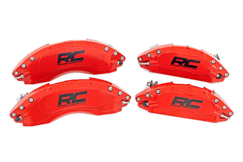 Rough Country 71106A-RC Caliper Cover | Red | 19-23 Chevrolet Silverado ...