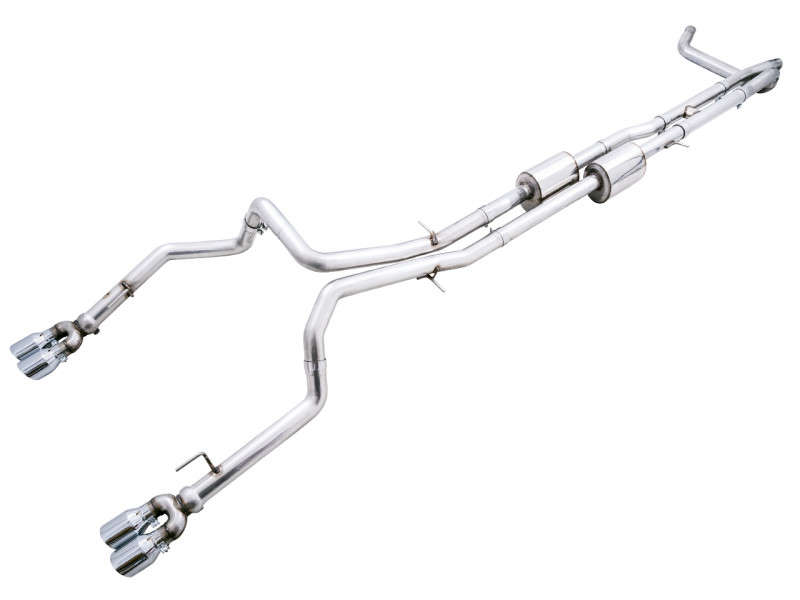AWE Tuning AWE-3015-42203 0FG Cat Back Split Rear Exit Exhaust | 3 ...