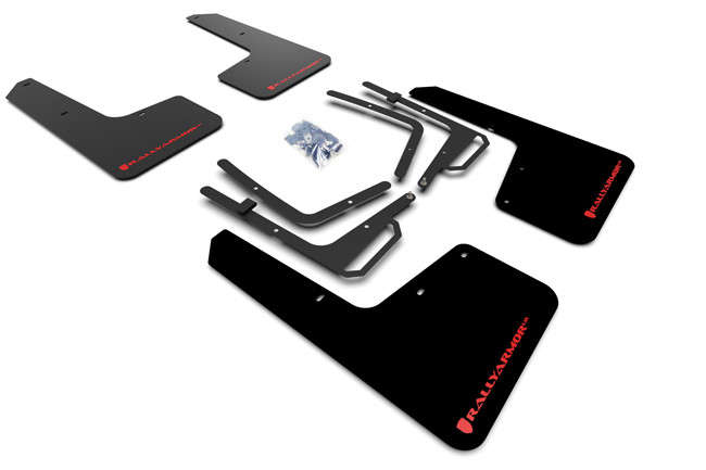 Rally Armor MF53-UR-BLK/RD-RAL UR Black Mud Flap/Red Logo | TrailBuilt ...