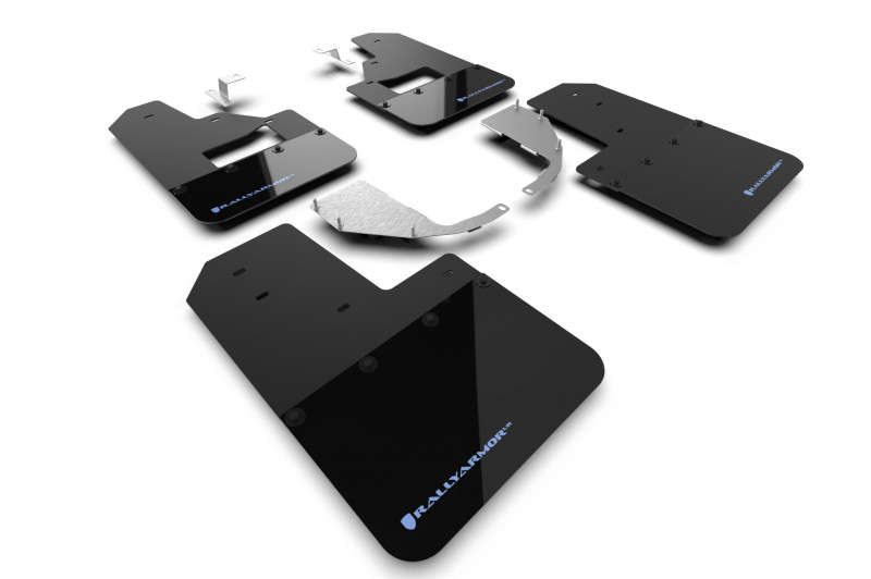 Rally Armor MF85-RB-ST-ABL-RAL Black Mud Flap | Area Blue Logo For ...