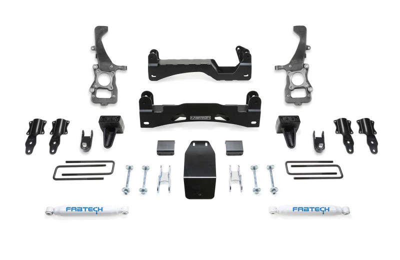 Fabtech K2371-FAB 6" Lift Kit W/ Front Stock Coilover Spacers & Rear ...