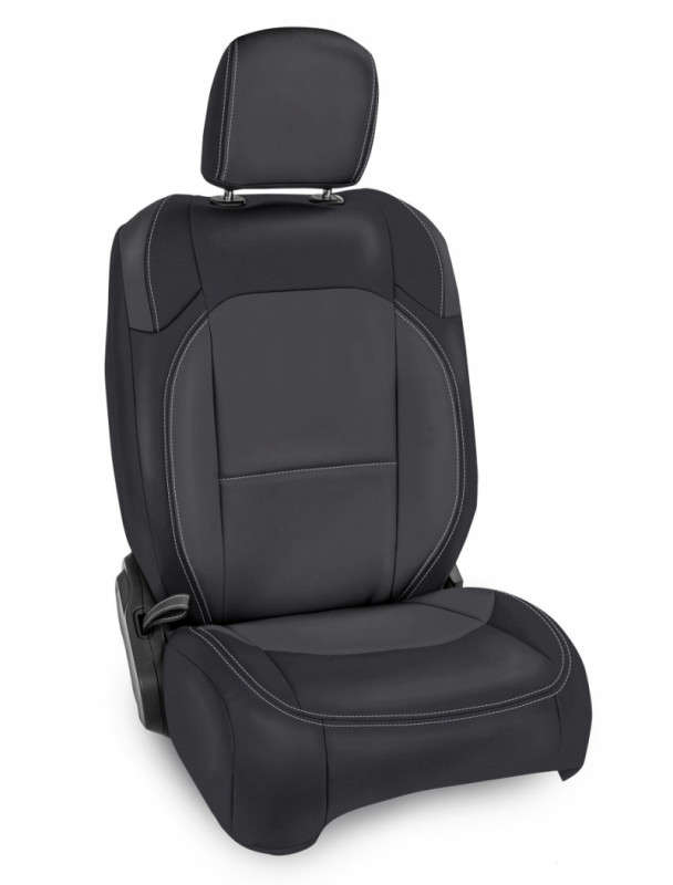 PRP B040-03-PRP Black and Grey Front Seat Covers | Pair | w/ MOLLE Back ...