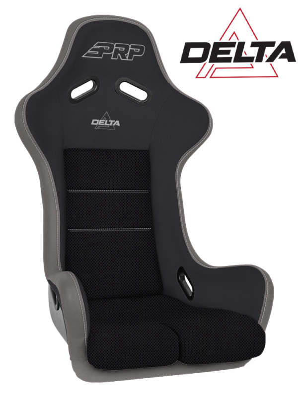 PRP A37F-203-PRP Black and Grey Delta Composite Seat | Function Powersports