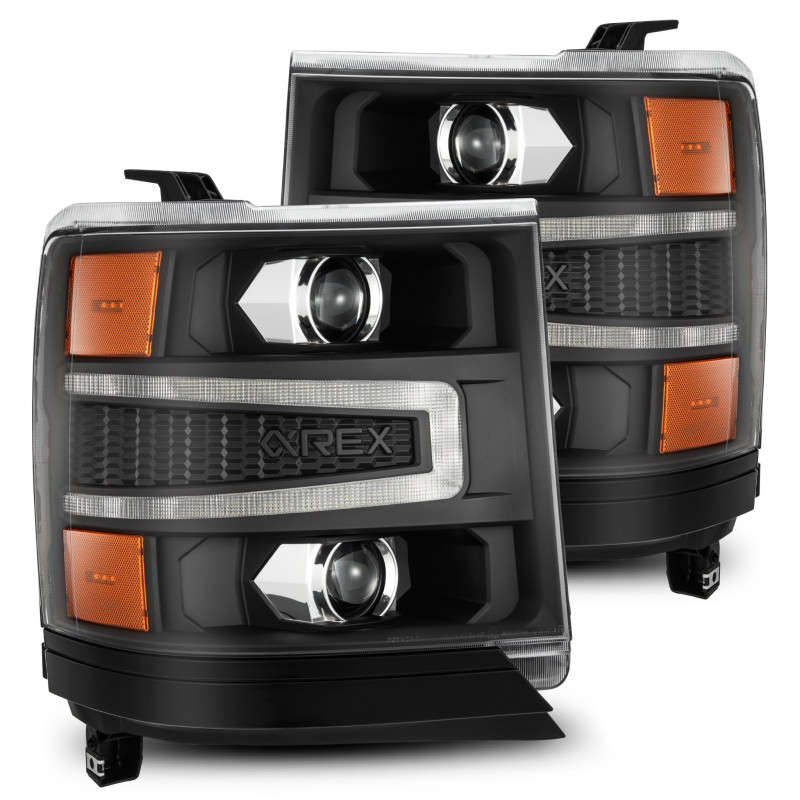 AlphaRex ALPHA-880234 LUXX-Series LED Projector Headlights Black (Set ...