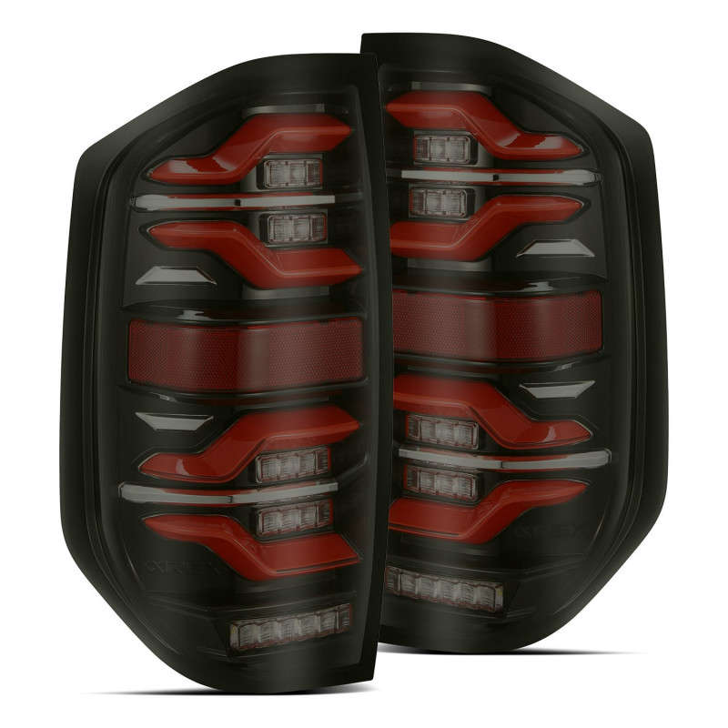 AlphaRex ALPHA-672050 LUXX-Series LED Tail Lights Black-Red (Set ...