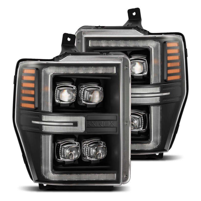 AlphaRex ALPHA-880310 NOVA-Series LED Projector Headlights Black (Set ...