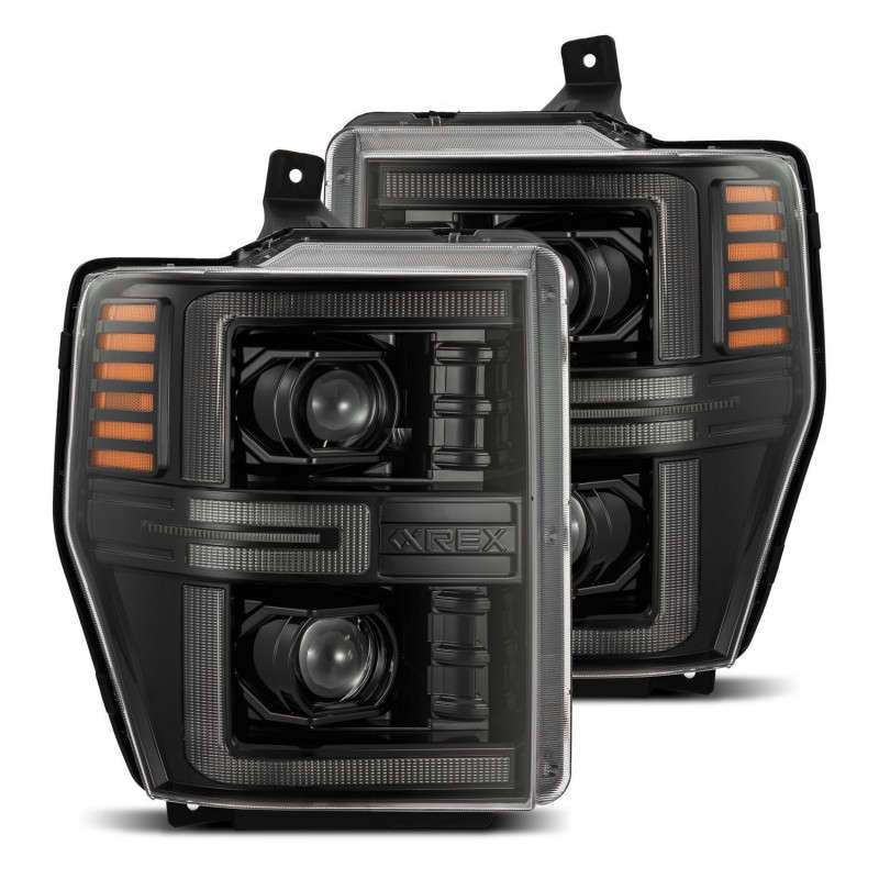 AlphaRex ALPHA-880313 LUXX-Series LED Projector Headlights Alpha-Black ...