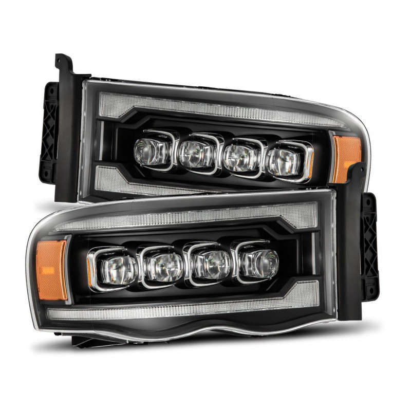AlphaRex ALPHA-880564 NOVA-Series LED Projector Headlights Black (Set ...