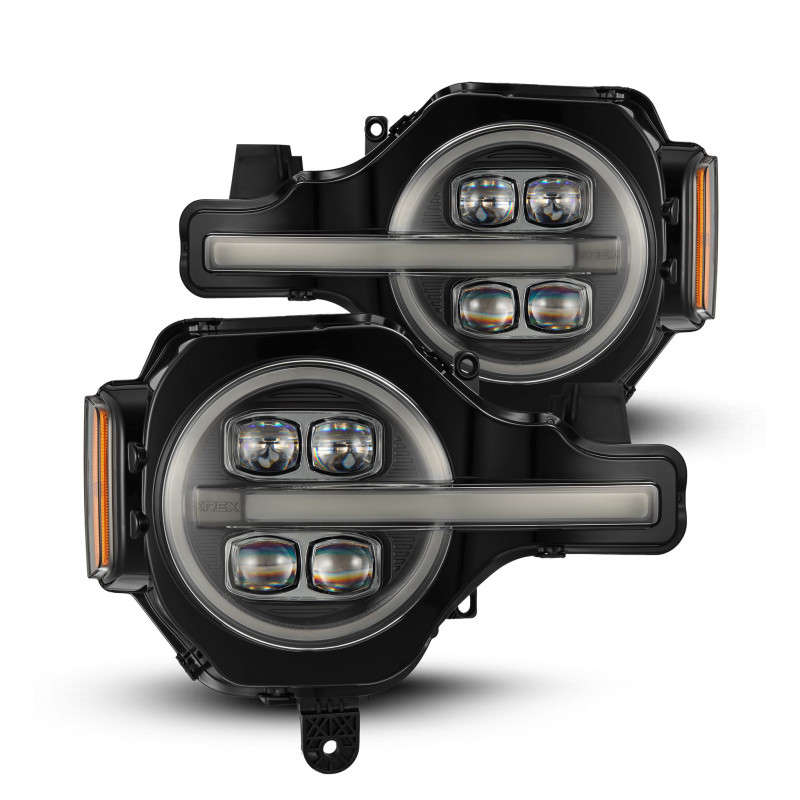 AlphaRex ALPHA-880260 NOVA-Series LED Projector Headlights Set | Black ...