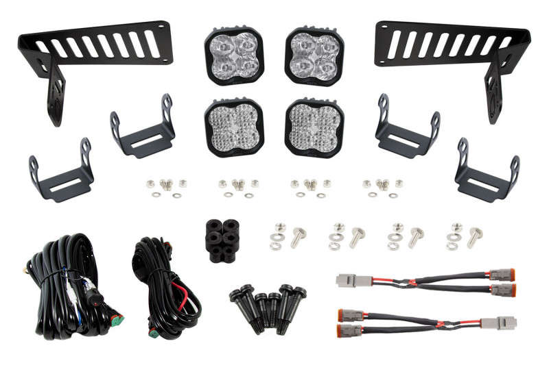 Diode Dynamics DD6554-DIOD SS3 4 LED Pods White Pro Cowl Mount Bracket ...