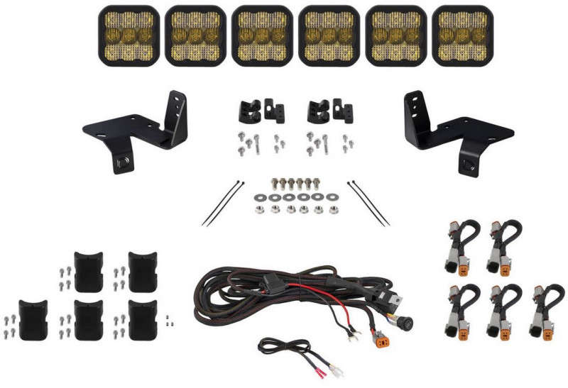 Diode Dynamics DD7572-DIOD SS5 Sport Yellow Combo CrossLink Grille ...