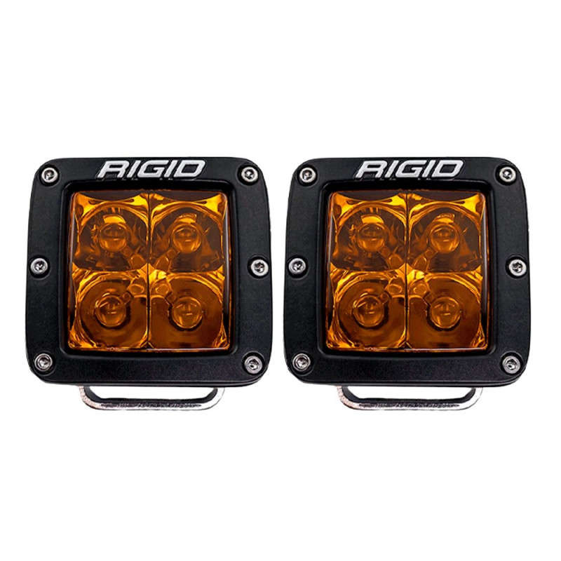 RIGID RIGID-20252 D-Series Spot with Amber PRO Lens | Pair | Custom Offsets
