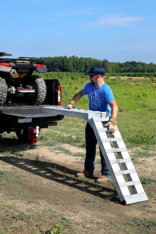 Gen-Y GH-102595 Heavy Duty 8 ft Foldable Aluminum Loading Ramp Set | 3K ...