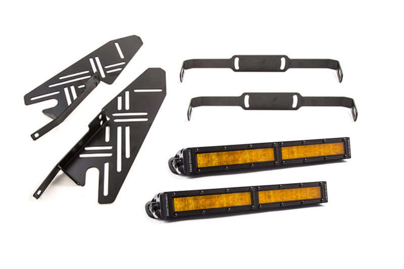 Diode Dynamics DD6219-DIOD SAE/DOT LED Two 12" Light Bar Kit Amber Wide ...