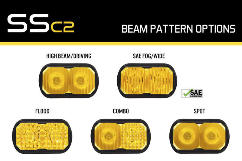 Diode Dynamics DD6627-DIOD Stage Series 2" Pod Lens Flood Yellow ...