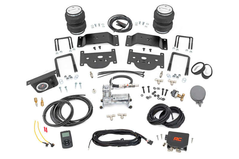 Rough Country 10024WC-RC Air Spring Kit w/compressor | Wireless Controller | 0-6" Lifts | 07-21 ...