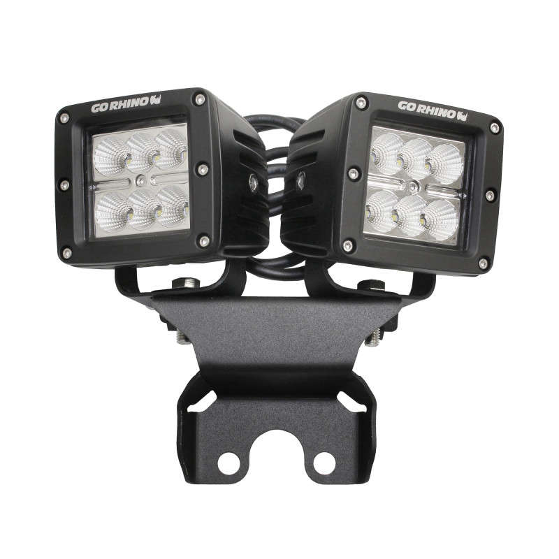 Go Rhino 599502T-Rhino Textured Black XE Rear Hard Top LED Light Mounts ...