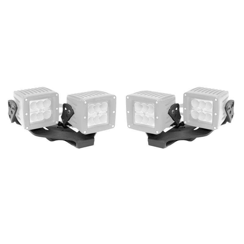 Go Rhino 732231T-Rhino Textured Black XE Center Hood LED Light Mount ...