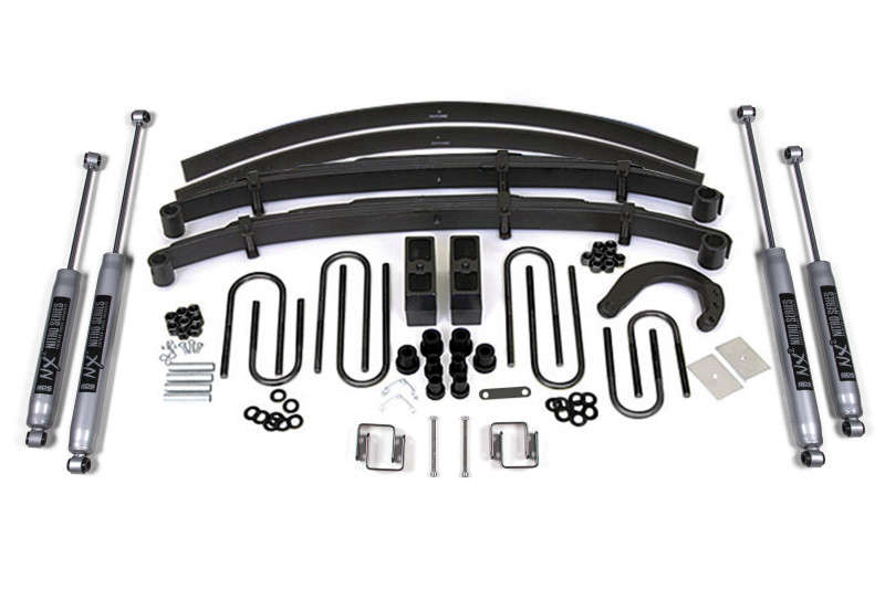 BDS Suspension BDS129H 6" Lift Kit | 4" Rear Block w/Add-A-Leaf | NX2 ...