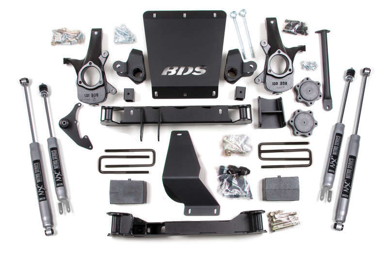 BDS Suspension BDS181H 4.5" Lift Kit | 5" Rear Block | NX2 Nitro Series ...