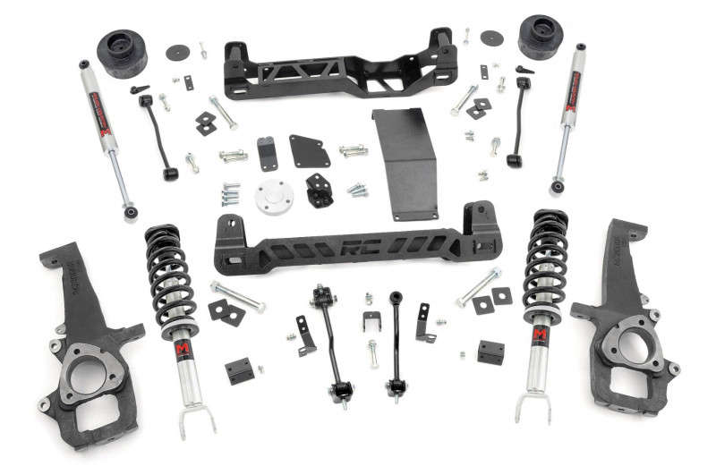 Rough Country 33340-RC 4 Inch Lift Kit | M1 Struts (12-18 Ram 1500/19 ...