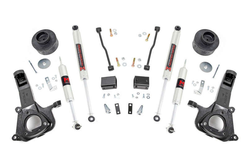 Rough Country 30740-RC 4 Inch Lift Kit | M1 Shocks (09-18 Ram 1500/19 ...