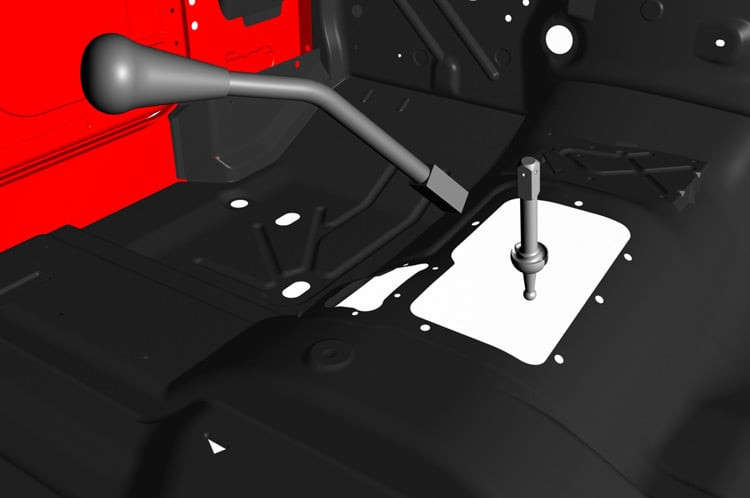 Rough Country 1021-RC Shifter Extension | Lower Gear Selector (97-02 ...