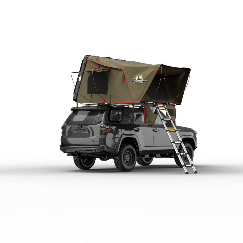 Tuff Stuff Overland TS-RTT-CS-BK-TUFF Alpha Hard Top Side Open Tent ...