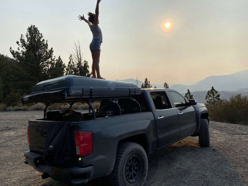 Tuff Stuff Overland TS-RTT-CS-GR-TUFF Alpha Hard Top Side Open Tent ...