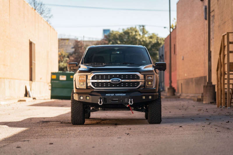 Road Armor 6211F0B-RA Stealth Front Bumpers | Winch | Texture Black (21 ...