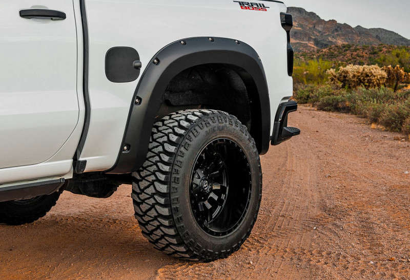 Rough Country F-C12211-G9K-RC Pocket Fender Flares | G9K Satin Steel ...