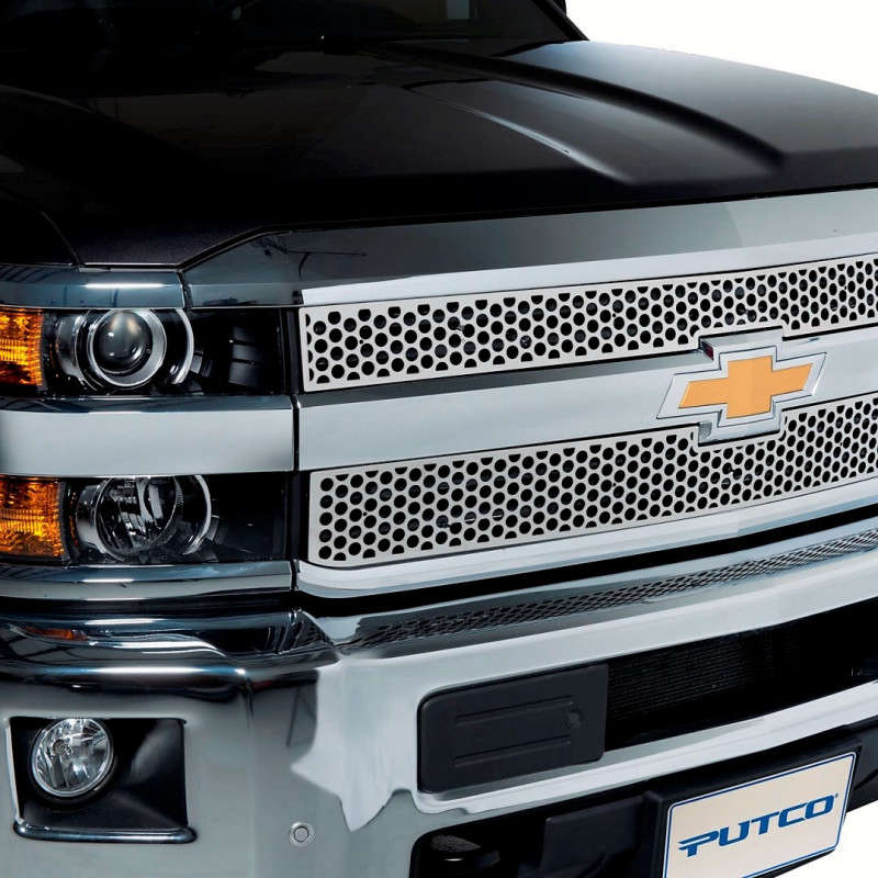 Putco 84157-PUT Punch Stainless Steel Grilles | Billet Grille Overlay ...
