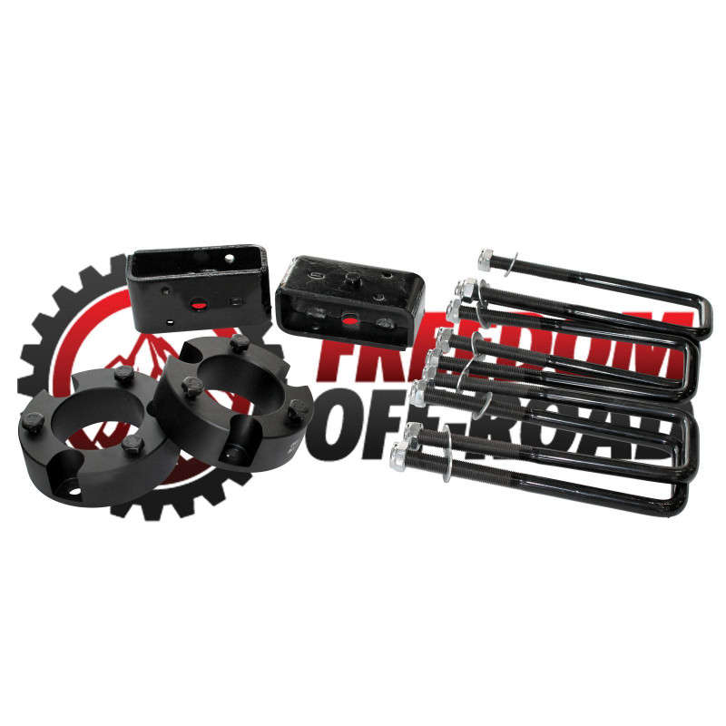Freedom Offroad FO-T603-2AL-FREE 3" Front Strut Spacers 2" Rear Lift ...