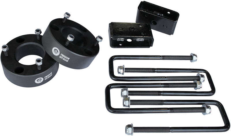 Freedom Offroad FO-N601-2AL-FREE 3" Front Strut Spacers 2" Rear Lift ...