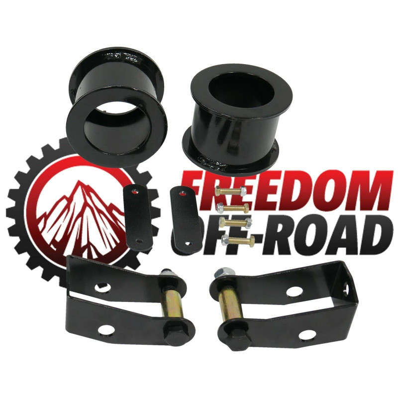 Freedom Offroad FO-J303F30-FREE 3" Front Coil Spring Spacers with Shock ...