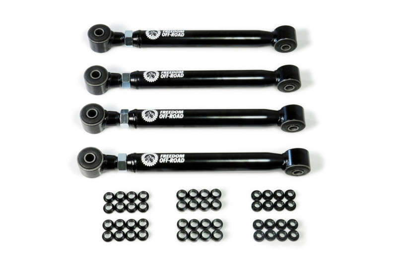 Freedom Offroad FO-D701F-ADJ(2)-FREE Adjustable Front Upper and Lower Control Arms 1-6" Lift (94 ...