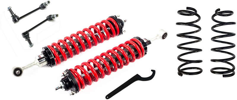 Freedom Offroad FO-T901F+FO-T102R30-FREE 2.5-5" Adjustable Coilovers ...